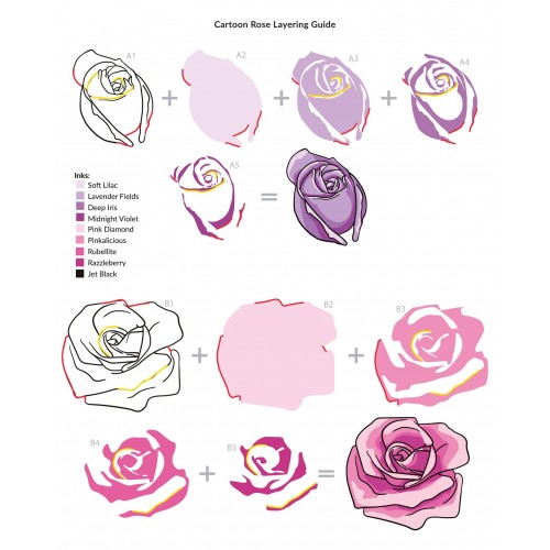 Altenew - Cartoon Rose Stamp Set
